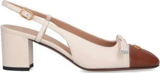 Valentino Garavani Hohe Schuhe - Valet Du Roi Slingback Pumps - Cream - Gr. 37,5 (EU) - in Weiß - für Damen