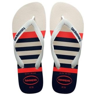 Havaianas Top Nautical, bequeme, leichte und vielseitige Flip-Flops, Design im Marinestil, breite Riemen, Herren