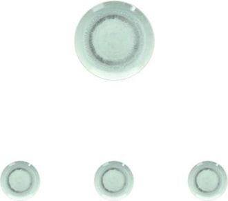 Tognana Atollo Dessert Teller 20 cm, Hellblau (Packung mit 4)