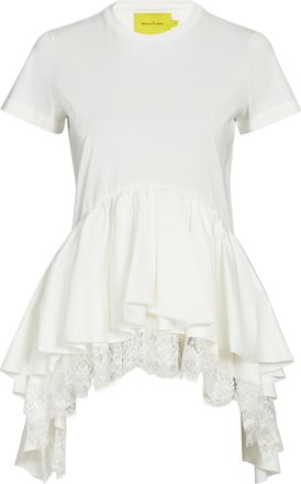 Marques Almeida T-shirt &agrave; volants et ourlets