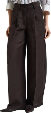 Liviana Conti Femme, Pantalons, Brun, Taille: 38 FR Gareth Wide Pantalons