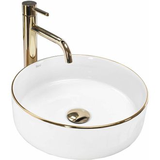 Rea aufsatzwaschbecken sami gold edge