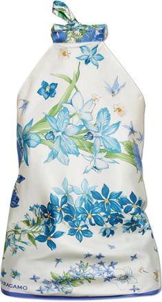 Ferragamo Femme, Tops, Bleu, Taille: ONE Size Blouses