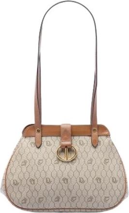 Dior Pre-owned Canvas Shoulder Bag - - Pre-owned - Damen - Beige - ONE SIZE