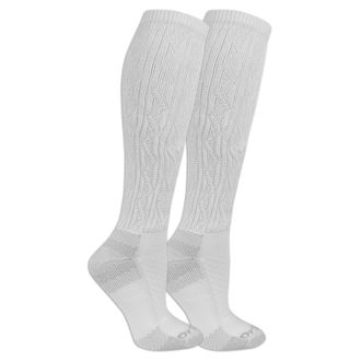 Dr. Scholls Damen Advanced Diabetic Blisterguard 3 Pair Packs-Non-Binding Cushioned Comfort Lässige Socken, Weiß - Kniehoch (2 Paar), 36.5-43 EU (2er