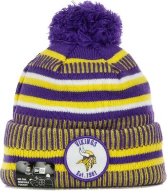 New Era Sportgestrickte Pom Pom M&uuml;tze Original Teamfarben - - Accessories - Herren - Mehrfarbig - ONE SIZE