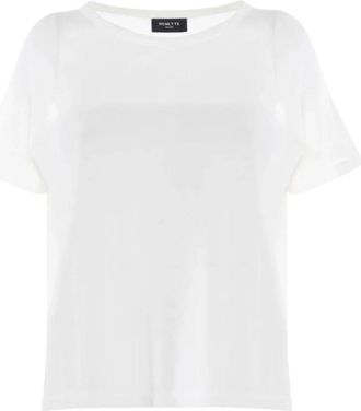 Nenette Femme, Tops, Blanc, Taille: 40 FR Haut Tricot Transparent &agrave; Encolure Bateau