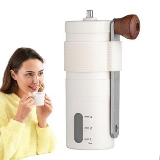 Generico Moulin à café manuel, moulin à café manuel, moulin à café fait à la main en acier inoxydable, cafetière manuelle détachable, broyeur conique portable 