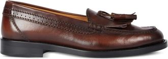 Paul Smith mocassins en cuir &agrave; pampilles - Marron