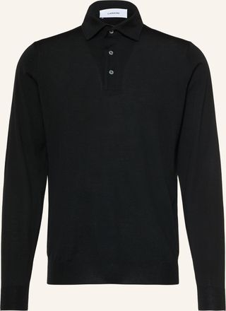 Lardini Lardini Strick-Poloshirt schwarz