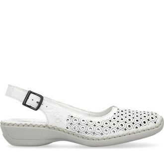 Rieker Wei&szlig;e flache Sandalen - - Shoes - Damen - Wei&szlig; - 39 EU