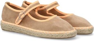 Shoes & Blues Espadrilles pour femme en jute confortables, design moderne avec bout rond et fermeture &agrave; boucle pour un ajustement confortable, id&eacute;ales pour le print