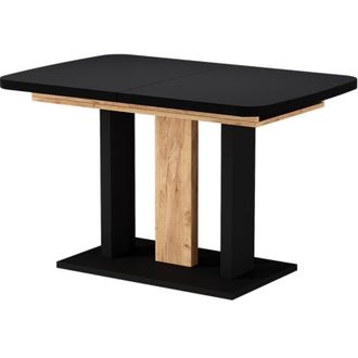 Vicco Esstisch Fenaro, Schwarz, 120 x 80 cm 2 Teile, Vicco