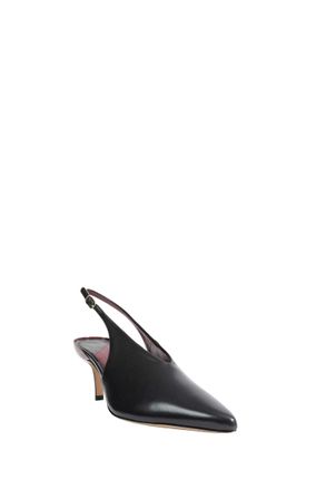 Chlo&eacute; Womens Escarpins Slingback En Nappa Agneau Noir Black Pumps High Heel Shoes