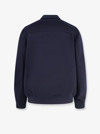 Loro Piana Mens Bomber Jacket Ivy Cashmere Blue