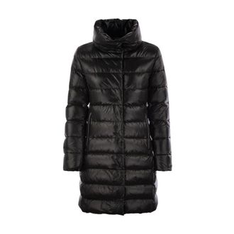 Fay Femme, Manteaux, Noir, Taille: 36 FR Doudoune Longue Avec Crochet