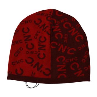 Costume National Homme, Accessoires, Rouge, Taille: ONE Size Bonnet Beanie Rouge Laine Acrylique Italie