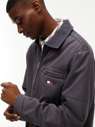 Tommy Jeans Anorak QUILTED COTTON JACKET Regular fit mit Rei&szlig;verschlusstaschen