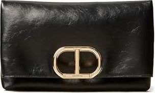 Twin-Set Twinset Milano Sac fourre-tout plat avec bandoulière amovible Art. 252TD8090, Noir