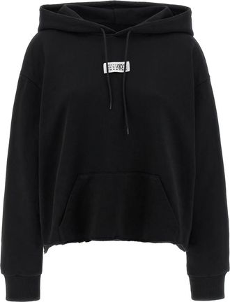 Maison Margiela Femme, Sweatshirts et sweats &agrave; capuche, Noir, Taille: 40 FR SweaT-shirt &agrave; capuche en coton