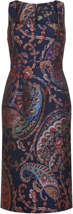 Etro Femme, Robes, Multicolore, Taille: 38 FR Jacquard Midi Dress