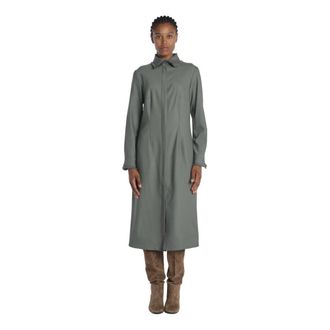 Crida Milano Marostica Fringed Chemisier - - Dresses - Damen - Gr&uuml;n - M