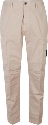 Stone Island Homme, Pantalons, Beige, Taille: W36 Pantalon cargo avec logo