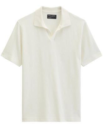 Marc O'Polo Strick-Poloshirt mit Variokragen und Leinenanteil, Regular FIt in