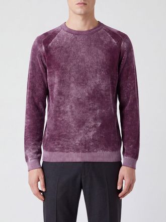 Emporio Armani Pull &agrave; col rond en m&eacute;lange de laine vierge et cachemire