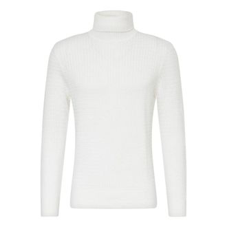 Strellson Fold-over Kragenpullover - - Knitwear - Herren - Wei&szlig; - 2XL