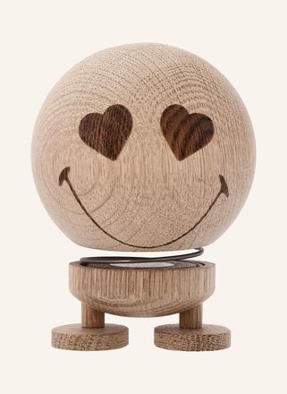 Hoptimist Dekofigur Smiley Love Medium braun