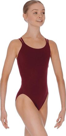 Capezio Double Strap Camisole Leotard, Burgundy, X-Small