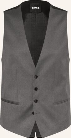 HUGO BOSS Anzugweste Huge Slim Fit grau
