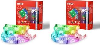Briloner USB LED Strip 5m mit Fernbedienung, buntes RGB Licht, k&uuml;rzbar, LED Streifen, Leiste, Zimmer deko, Gaming Deko, Band, Lichtleiste, Lichtband, 500x1x0,3