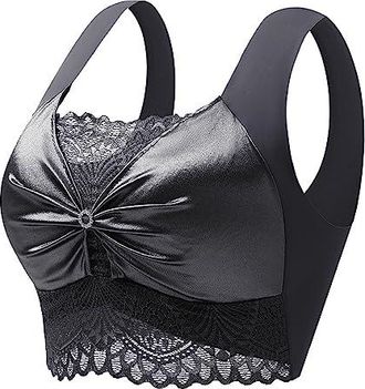 Generic Soutien-gorge 2026 pour femme, soutien-gorge push-up sans couture, bonnets push-up en dentelle, design dos nu, style confort ultime, Noir, 3XL