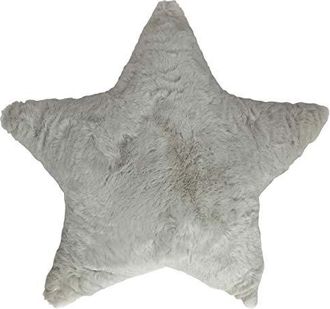 furn. little furn. Fur Stern Pre-Filled Kissen, Weiß, 44 x 45cm