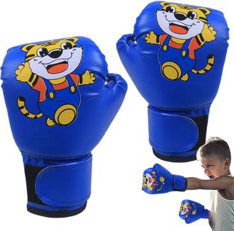 Generic Jugend-Boxhandschuhe - atmungsaktiver Junior-Trainingshandschuh aus PU-Leder | Kinder-Stanzhandschuhe | Training Sparring Handschuhe f&uuml;r Boxsack Speed
