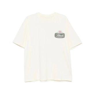 Rhude Homme, Tops, Blanc, Taille: S T-shirt &agrave; logo imprim&eacute;