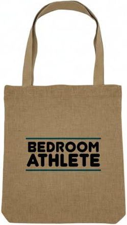 Fabulous Sac Shopping Tote Bag Aspect Lin - Bedroom Athlete Sport Humor - Sac de Courses Toile Epaisse 360g Beige Naturel Cabas Port&eacute; Epaule Solide Imprim&eacute; en 