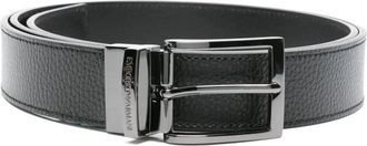 Emporio Armani G&uuml;rtel - Reversible Cowhide Belt With Palmellato Finish - Gr. ONE SIZE - in Schwarz - f&uuml;r Damen