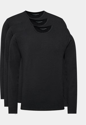 Tommy Hilfiger Langarmshirt-Set UM0UM03022 Schwarz Slim Fit