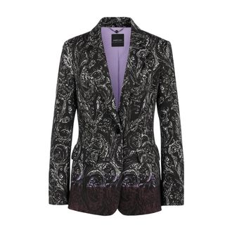 Marc Cain Ma&szlig;geschneiderter Longline Blazer - - Jackets - Damen - Schwarzk - XS