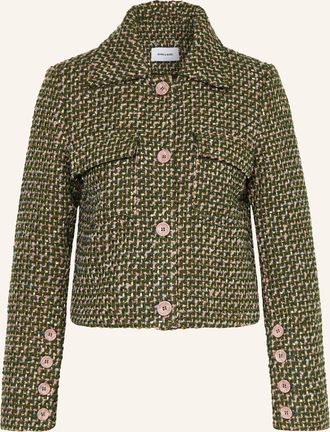 More & More More & More Kastenjacke Aus Bouclé gruen