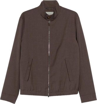 Canali Homme, Vestes, Brun, Taille: XL Bomber Jacket
