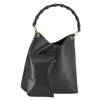 Gucci Pre-owned Vintage Lederhandtasche - - Pre-owned - Damen - Schwarzk - ONE SIZE