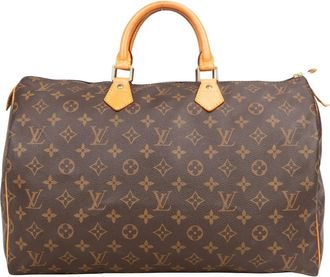 Louis Vuitton Crossbody Bags - Louis Vuitton Canvas Monogram Speedy 40 Handbag - Gr. unisize - in Braun - f&uuml;r Damen