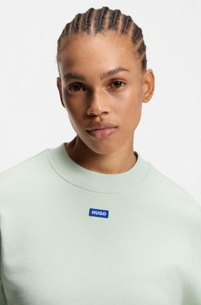 HUGO BOSS Sweatshirt Delessa mit Logoaufn&auml;her