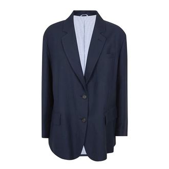 Brunello Cucinelli Damen, Jacken, Blau, 2XSGr&ouml;&szlig;e