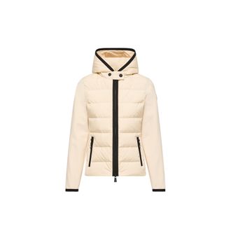 Moncler Moncler Cardigan Zipp&eacute; Matelass&eacute;, Femme, Blanc, Taille: Xl
