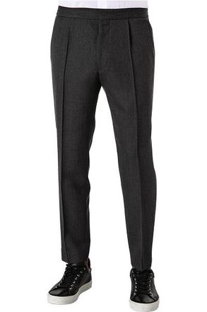 HUGO BOSS Herren Hose grau Schurwolle
